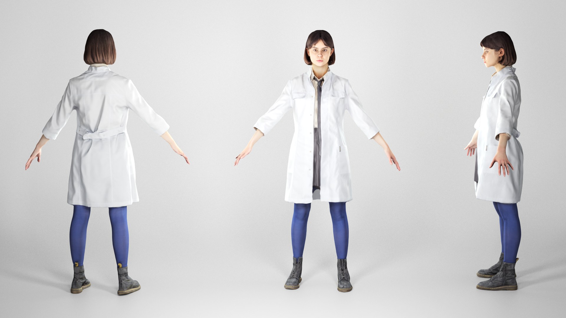 3D Human Young Woman Medical - TurboSquid 1611153
