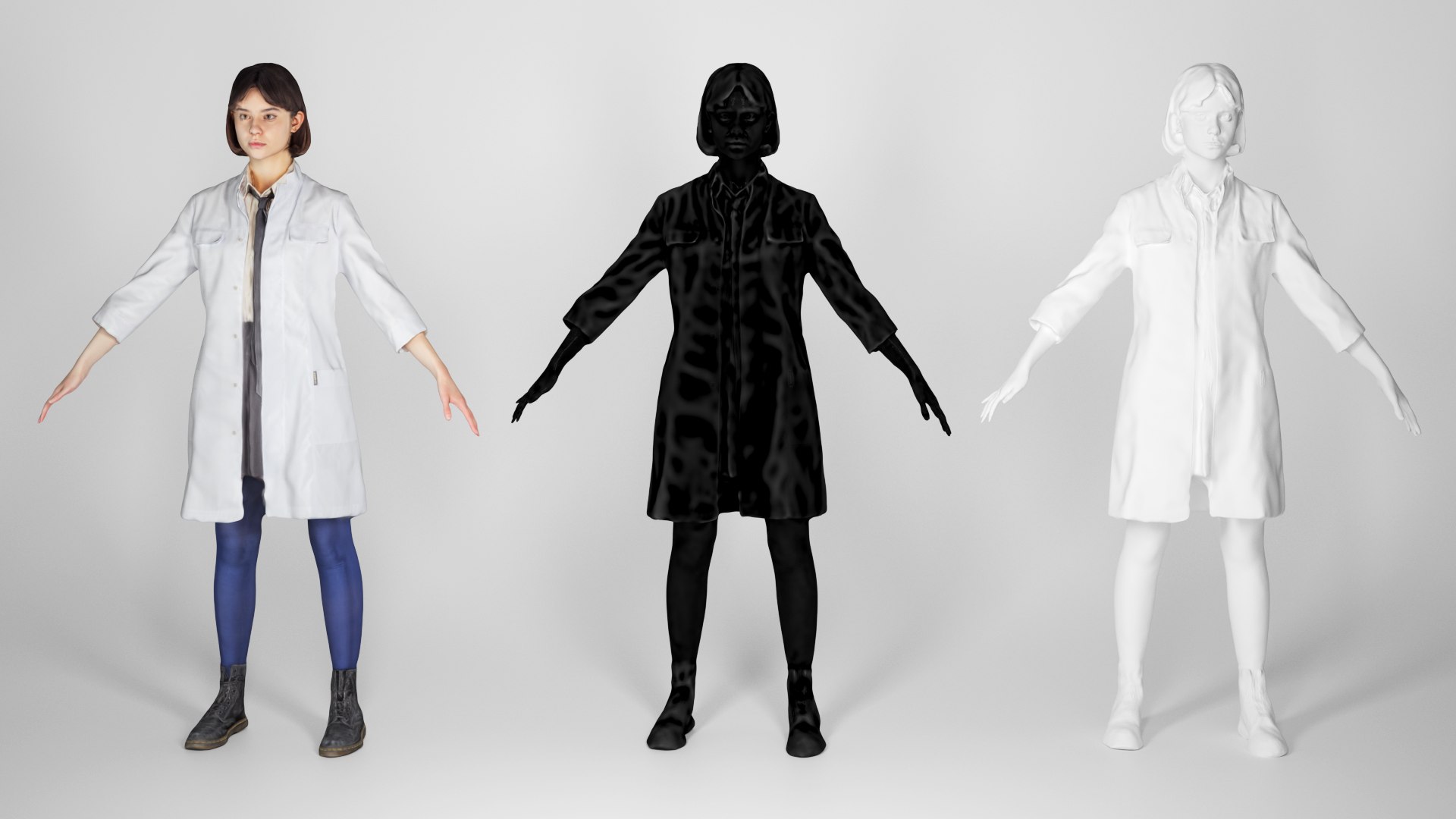 3D Human Young Woman Medical - TurboSquid 1611153