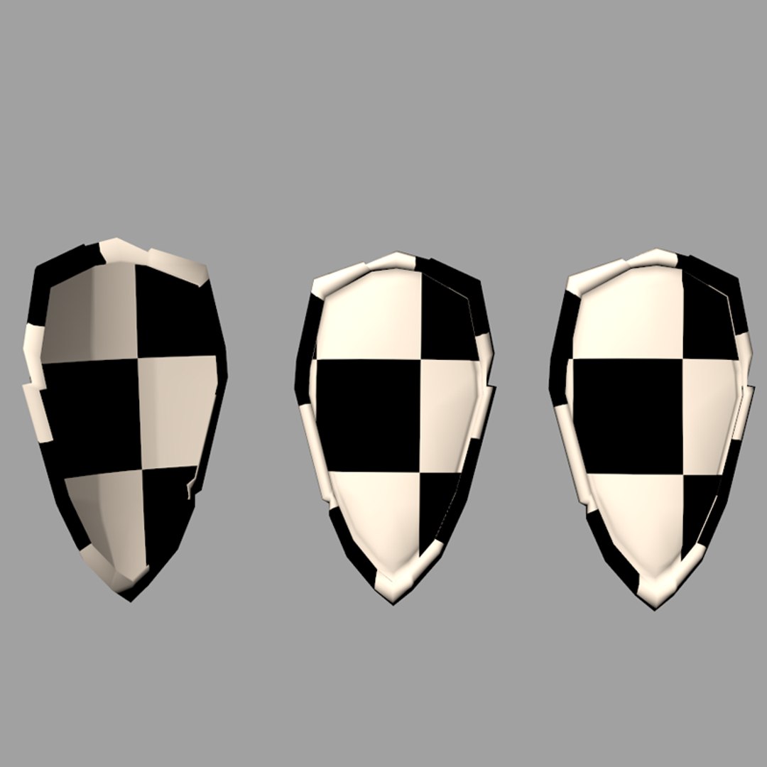 3d Model Of Shield Unity Unreal