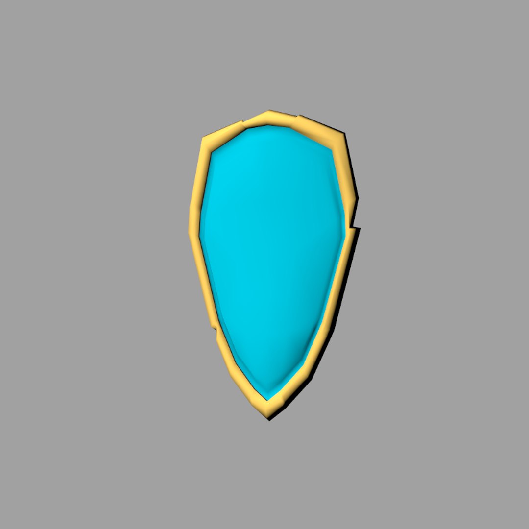 3d Model Of Shield Unity Unreal
