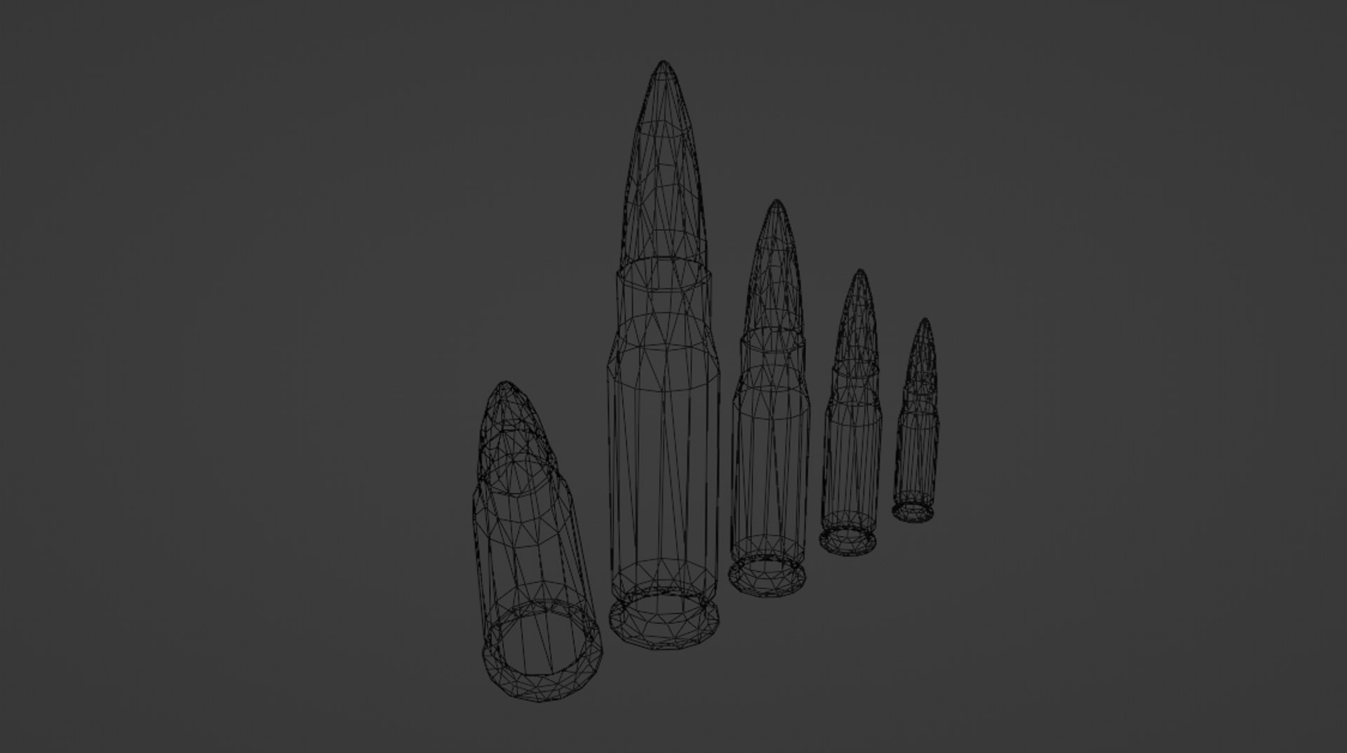 Bullets Low Poly 3D Model - TurboSquid 1876436
