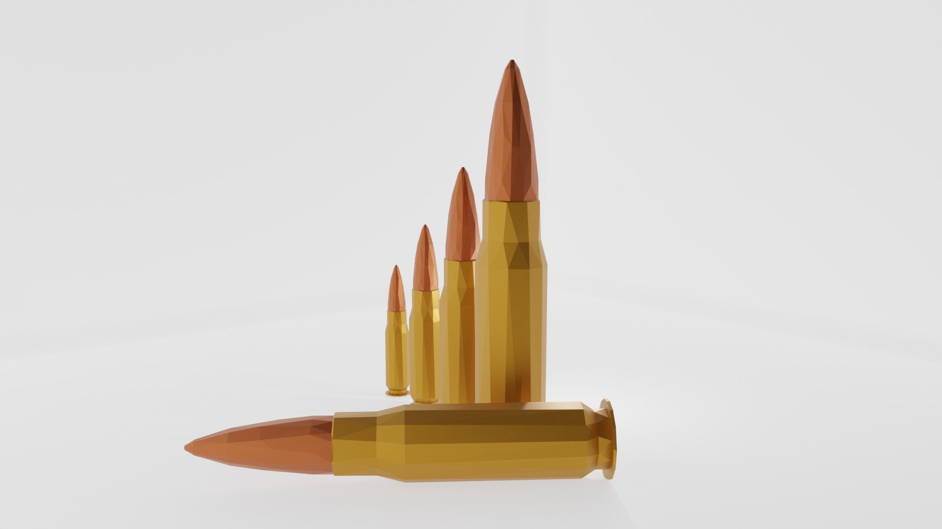 Bullets Low Poly 3D Model - TurboSquid 1876436