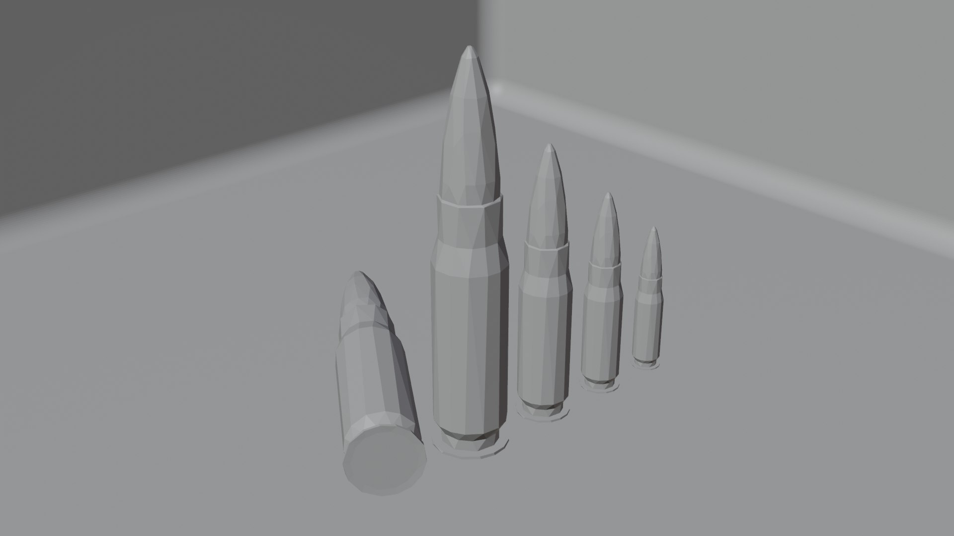 Bullets Low Poly 3D Model - TurboSquid 1876436