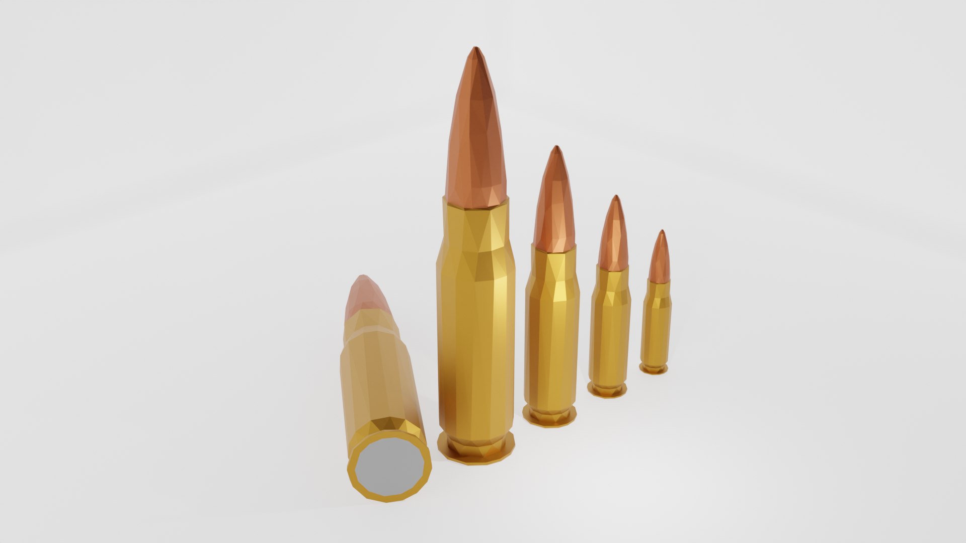 Bullets Low Poly 3D Model - TurboSquid 1876436