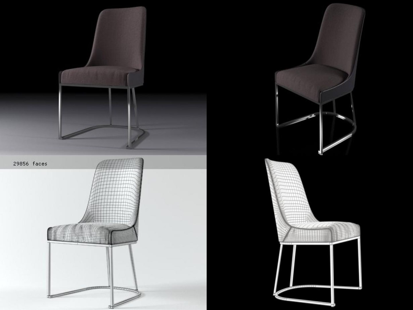 Chair Flexform Model - TurboSquid 1176822