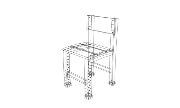 INDUSTRIAL CHAIR 3D model - TurboSquid 1941057