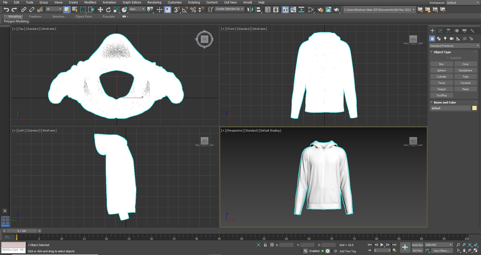 3D Classic Hood Design for Man - TurboSquid 1966981