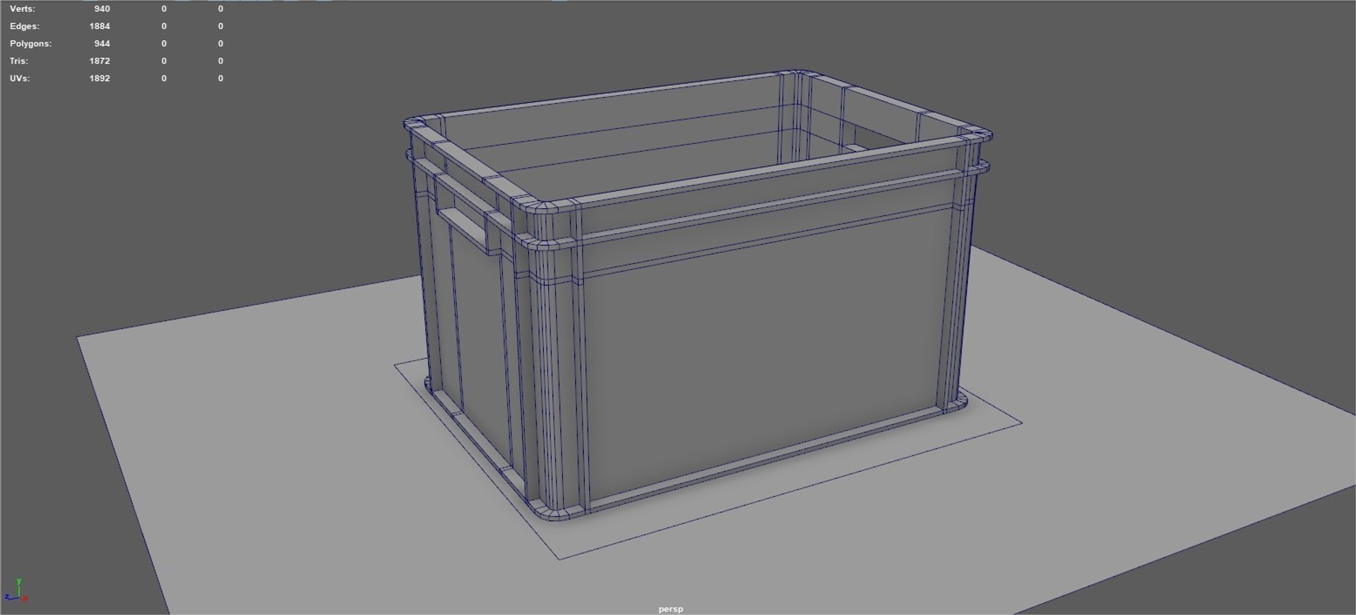 Plastic box container 3D model - TurboSquid 1292737