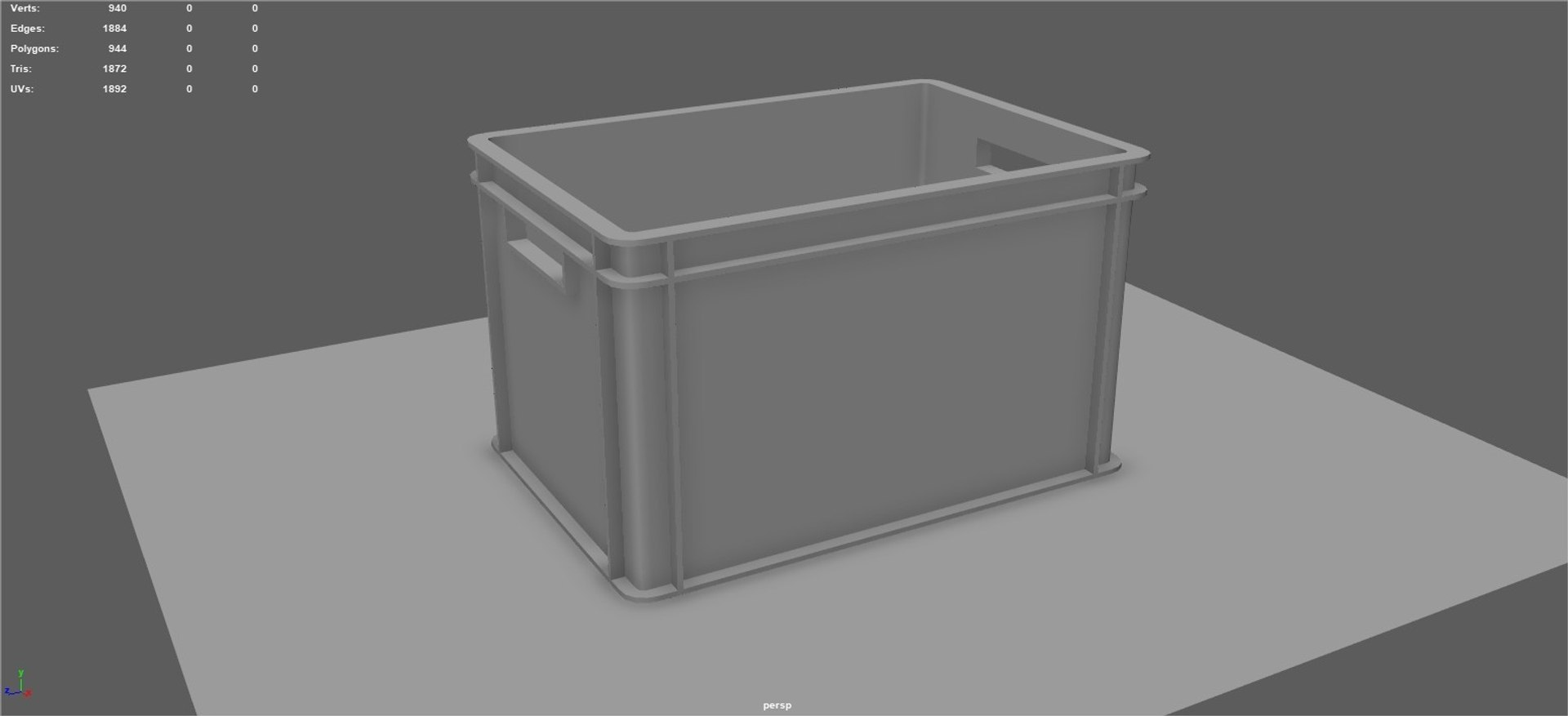 Plastic box container 3D model - TurboSquid 1292737