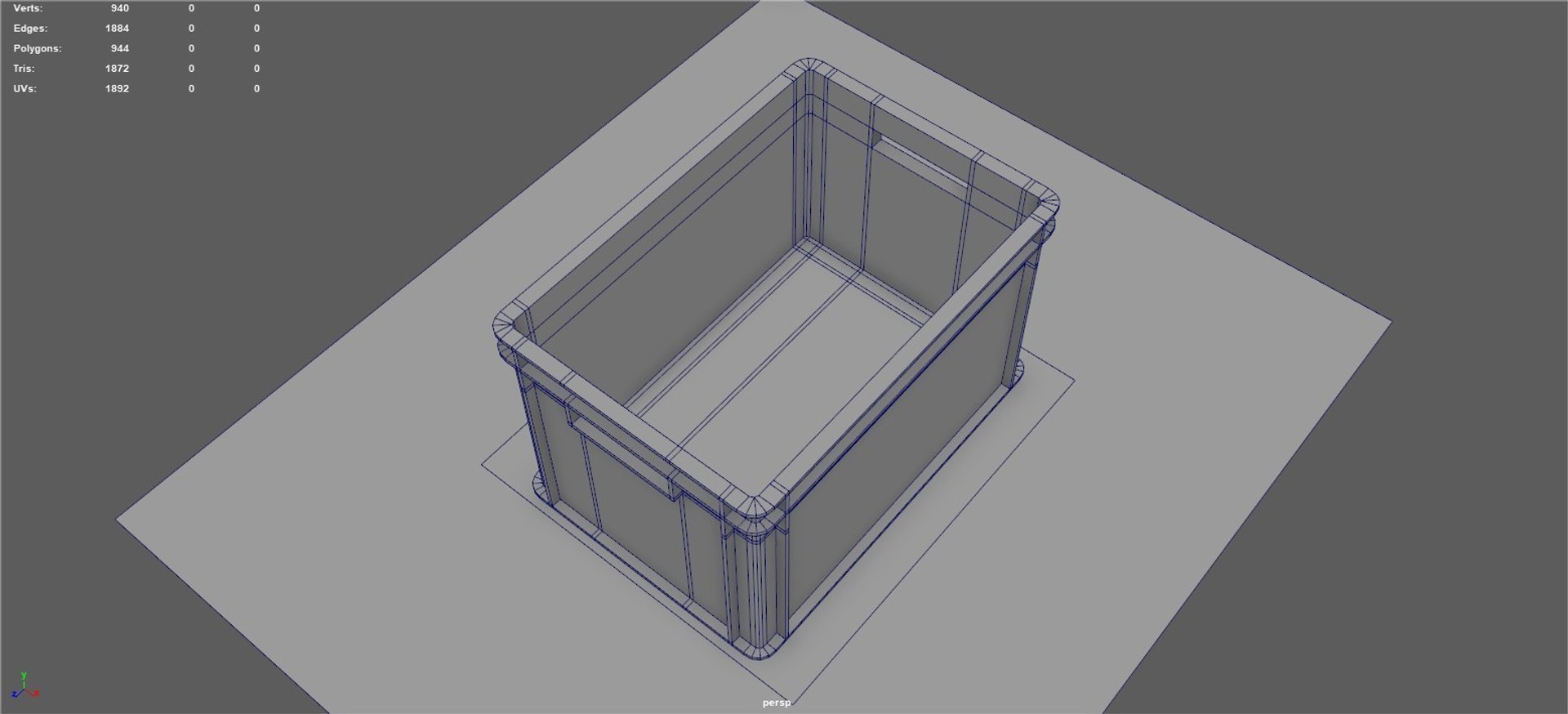 Plastic box container 3D model - TurboSquid 1292737
