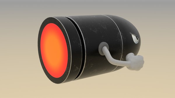 modelo 3d Super Mario Bullet Bill - TurboSquid 1265257
