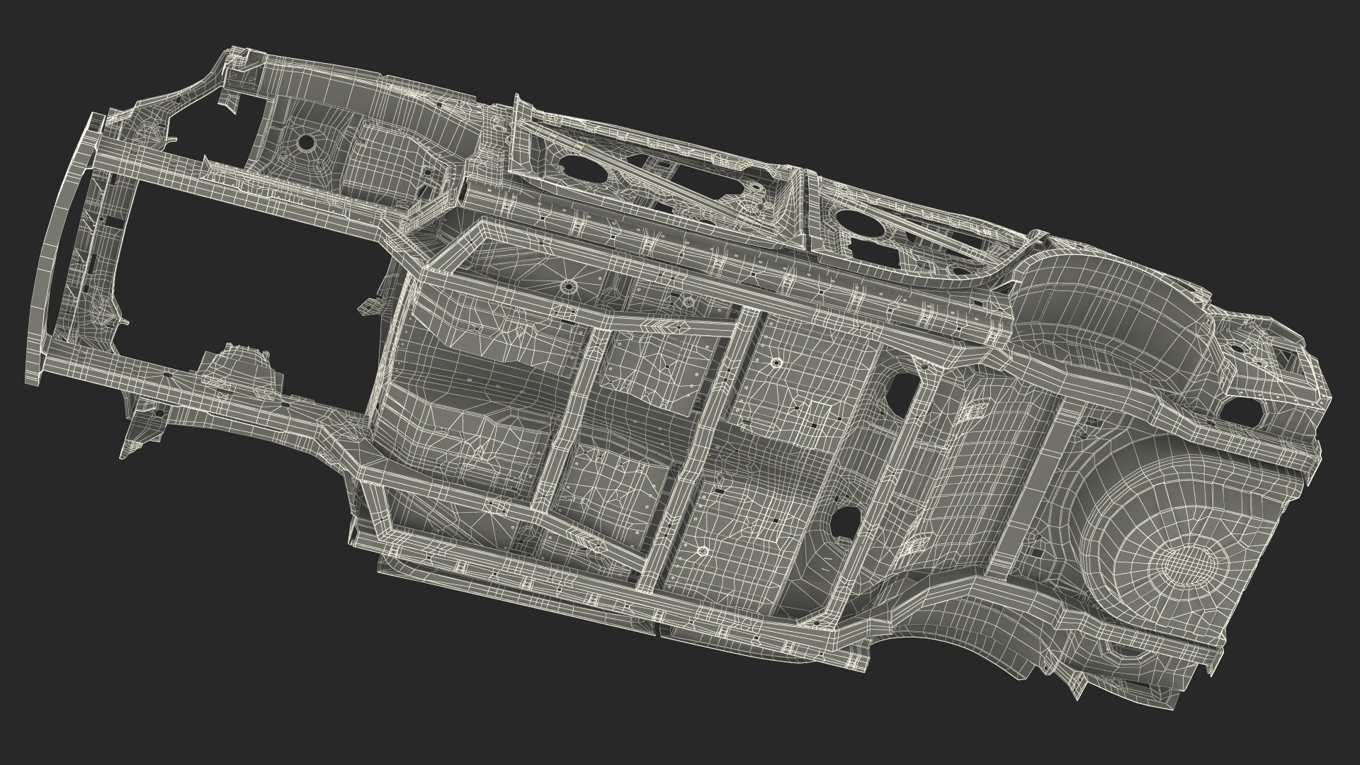 Sedan Frame Structure Model - TurboSquid 2208689