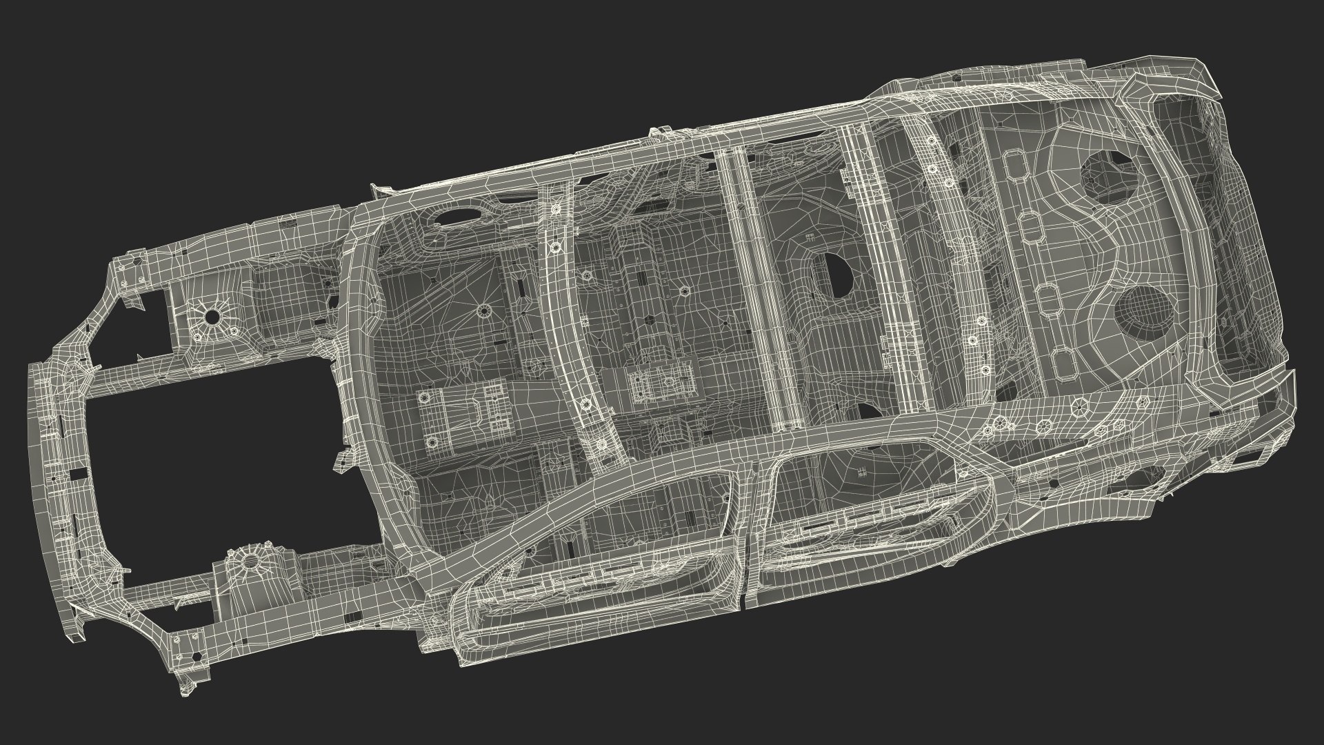 Sedan Frame Structure Model - TurboSquid 2208689