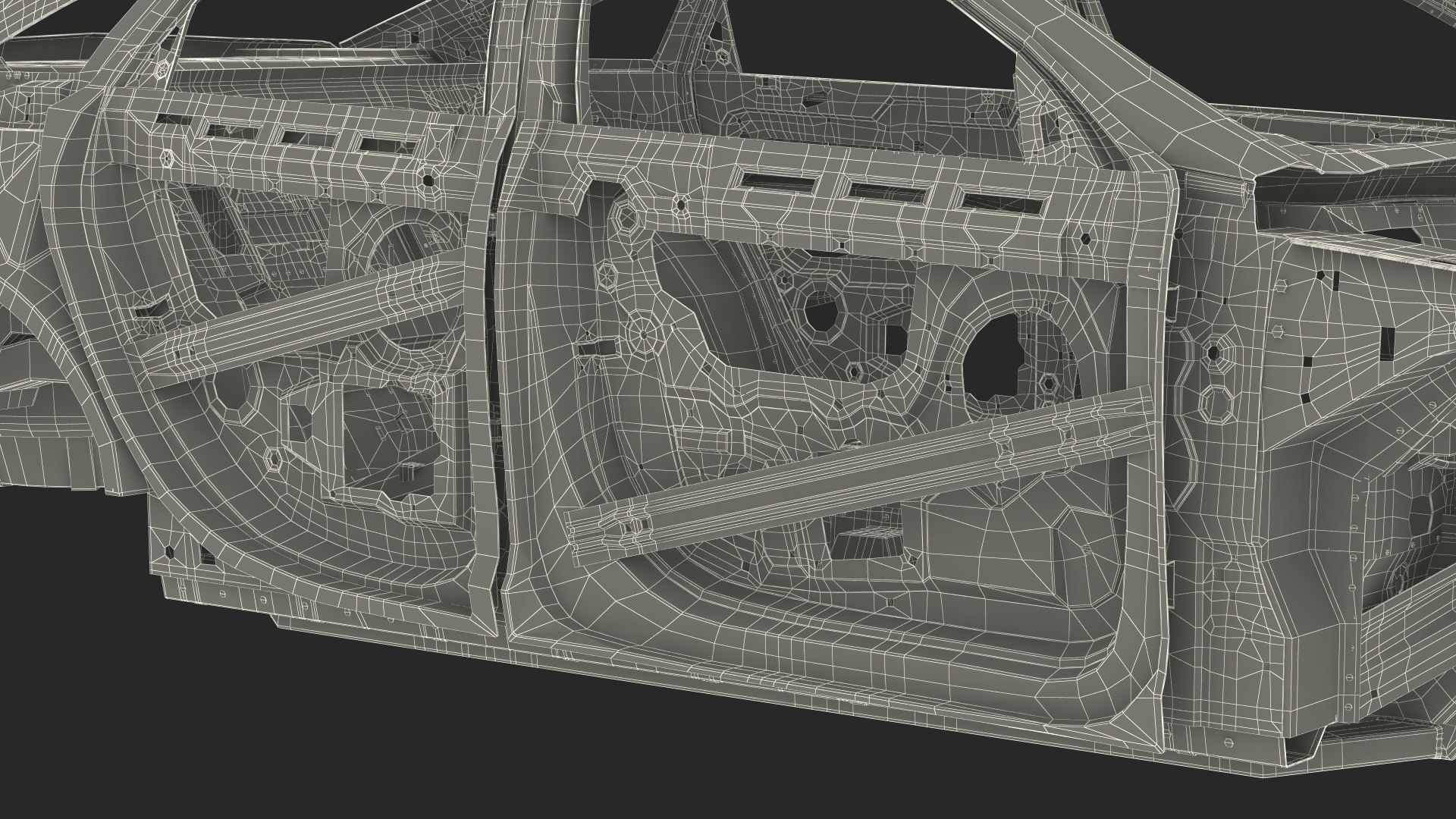 Sedan Frame Structure Model - TurboSquid 2208689