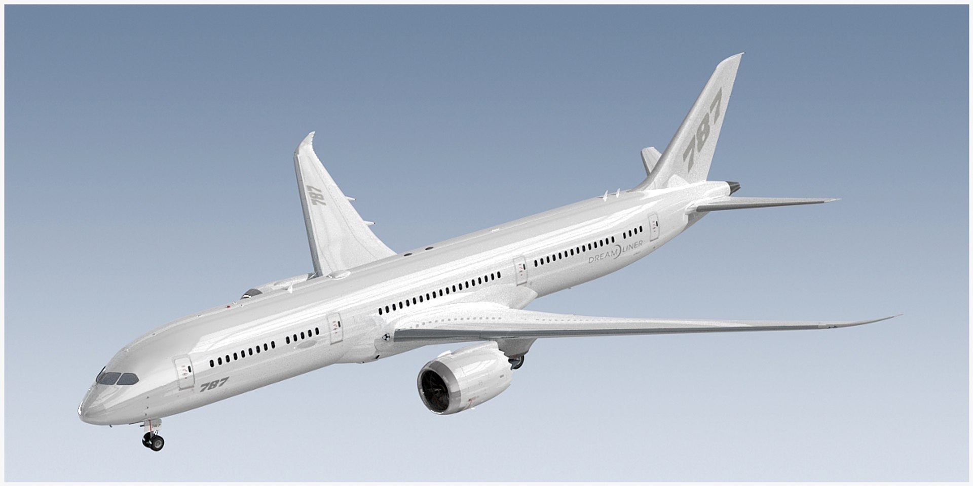 3d Model Boeing 787-9 Dreamliner Plane