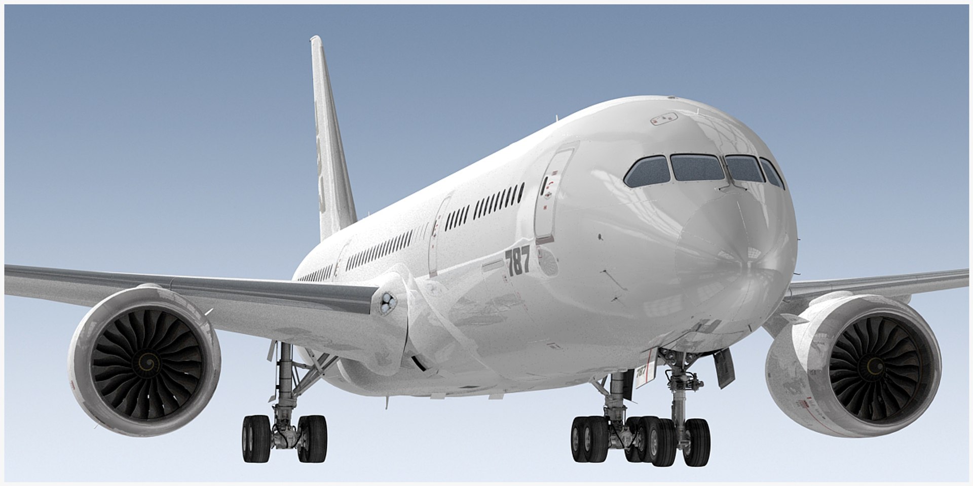 3d model boeing 787-9 dreamliner plane