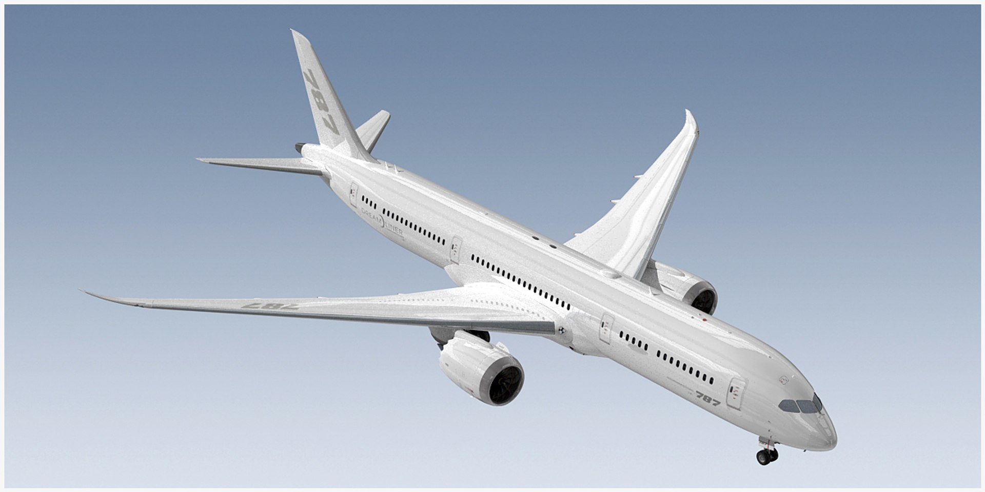 3d Model Boeing 787-9 Dreamliner Plane