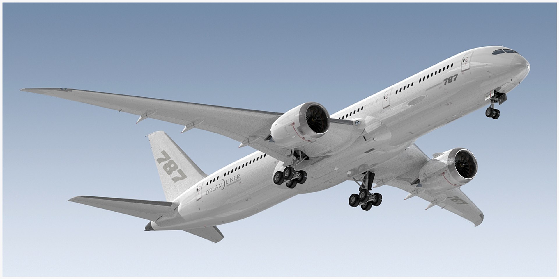 3d Model Boeing 787-9 Dreamliner Plane