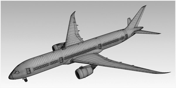 3d model boeing 787-9 dreamliner plane