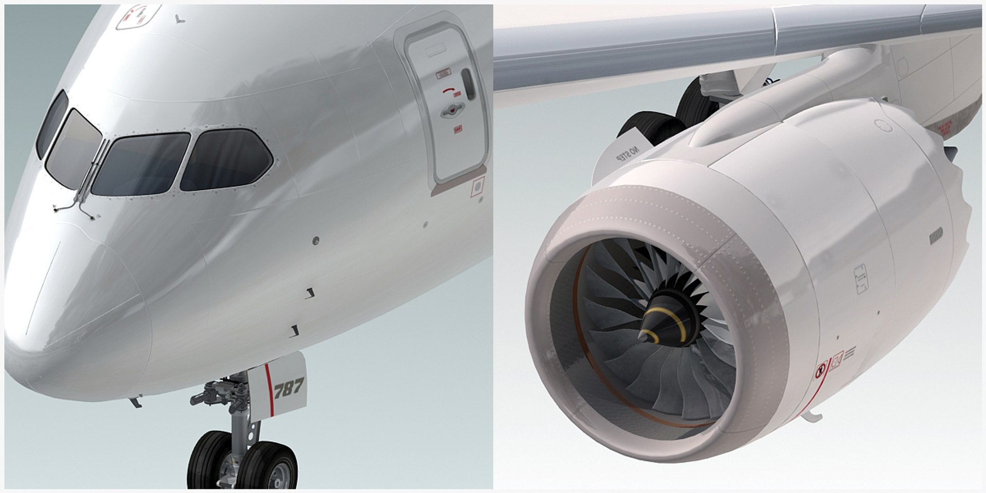 3d model boeing 787-9 dreamliner plane