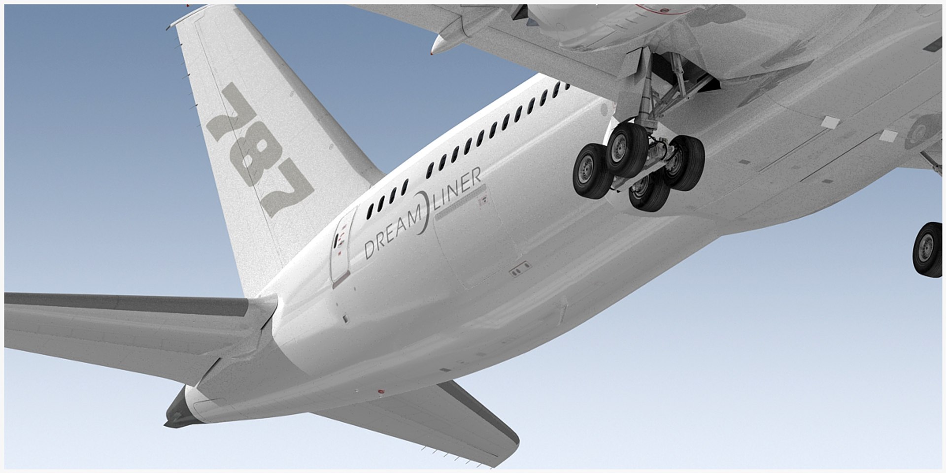 3d model boeing 787-9 dreamliner plane