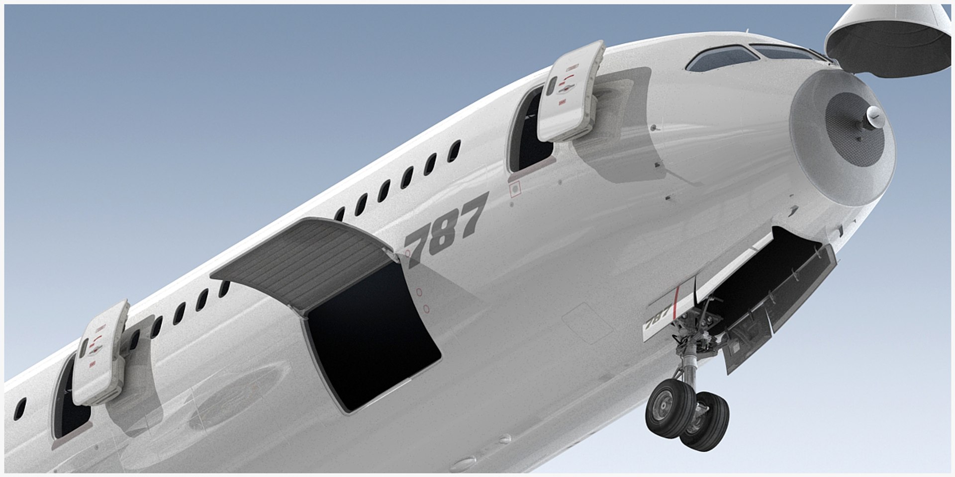 3d model boeing 787-9 dreamliner plane