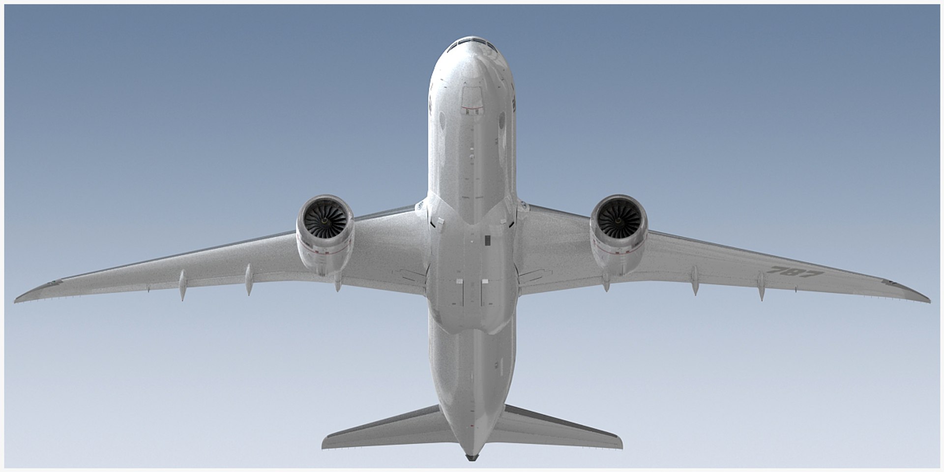 3d model boeing 787-9 dreamliner plane