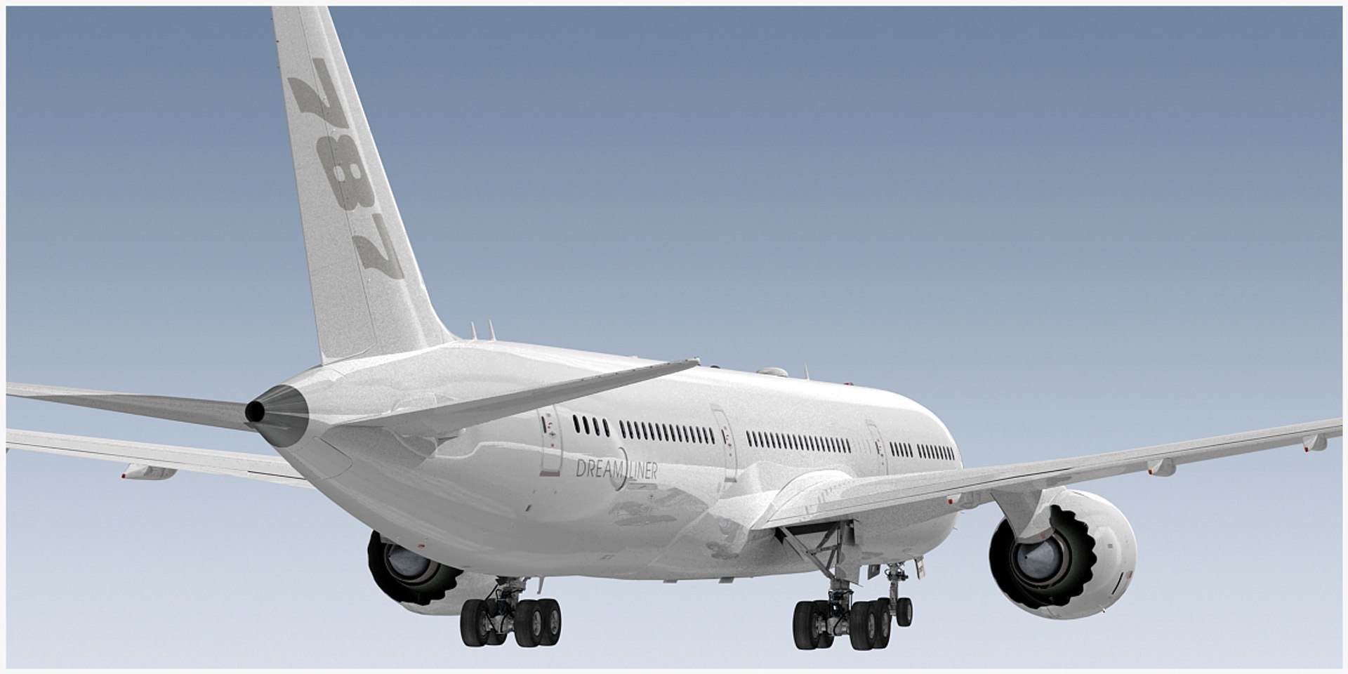 3d model boeing 787-9 dreamliner plane