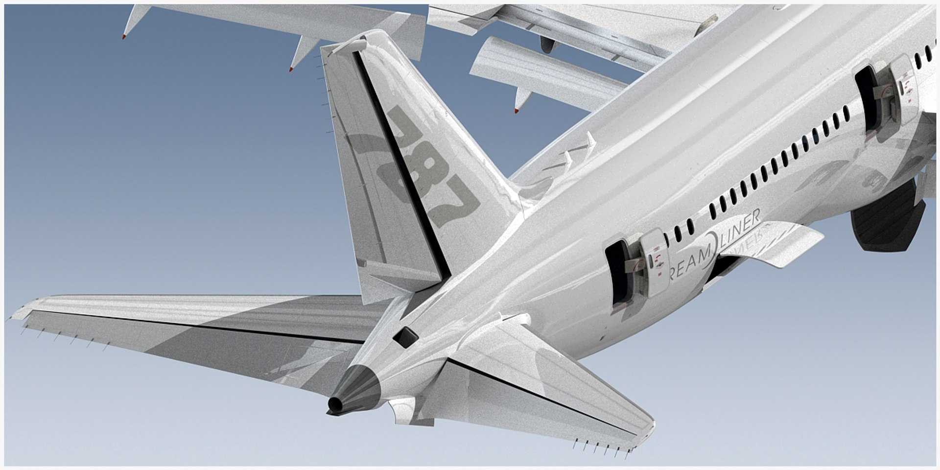 3d model boeing 787-9 dreamliner plane