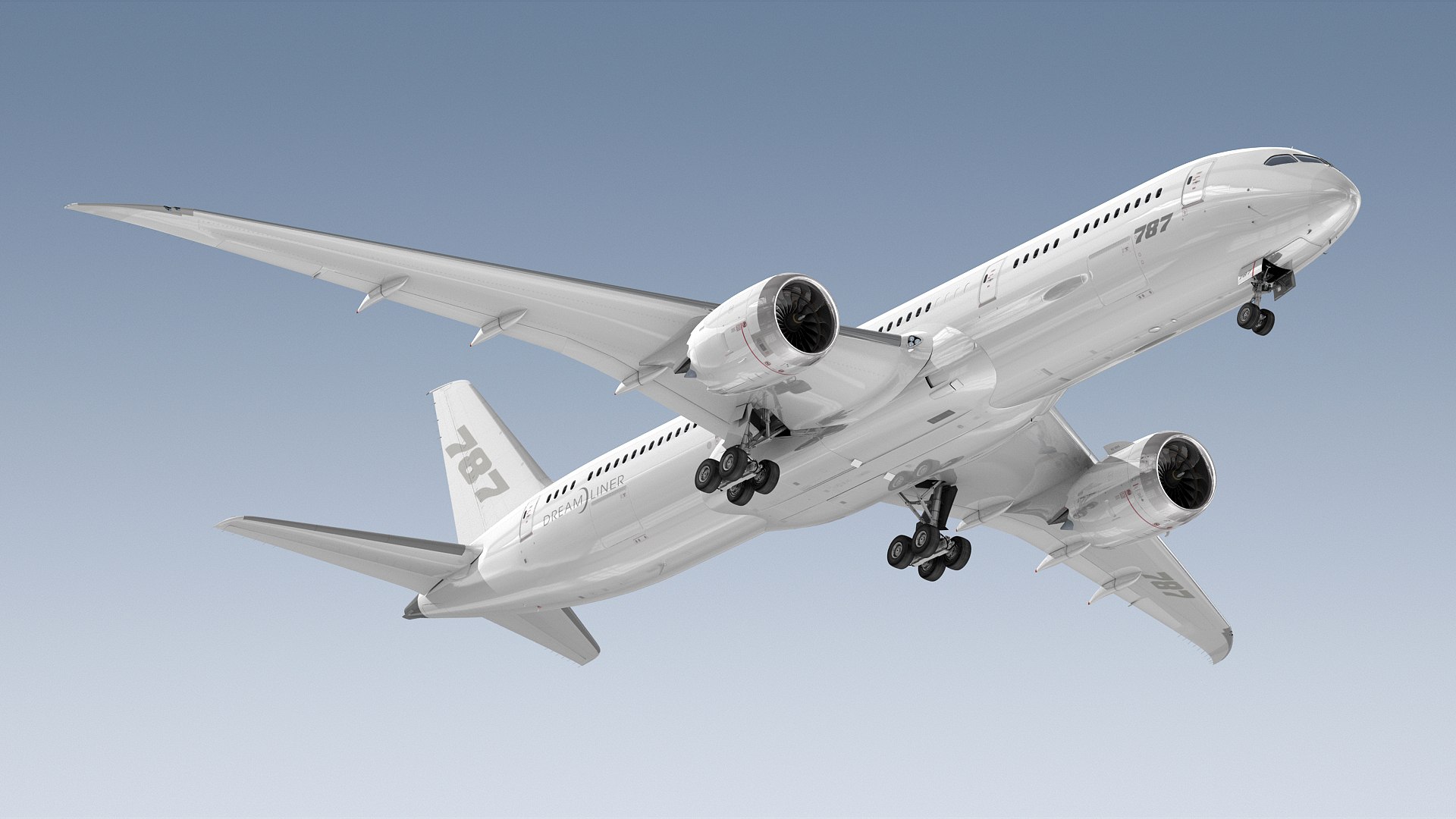 3d Model Boeing 787-9 Dreamliner Plane