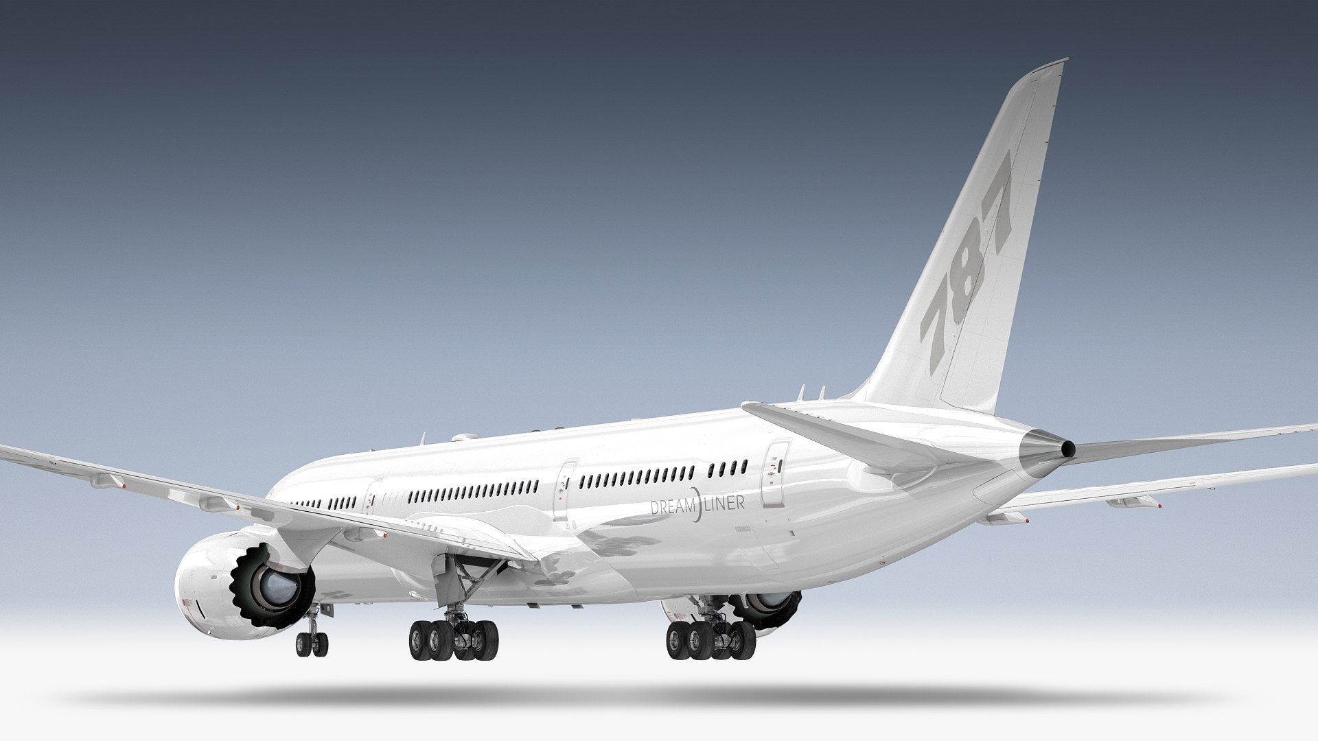 3d Model Boeing 787-9 Dreamliner Plane