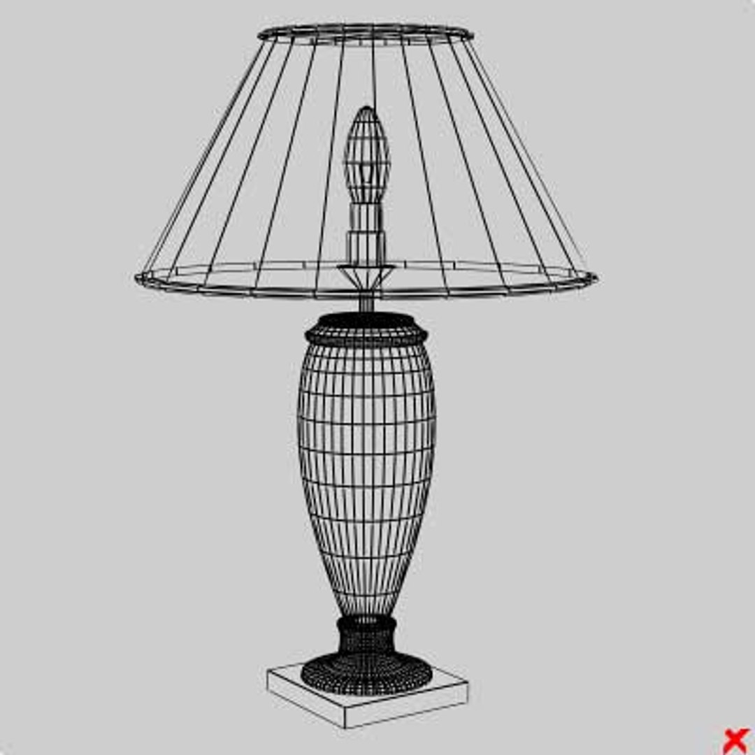 3d table lamp model