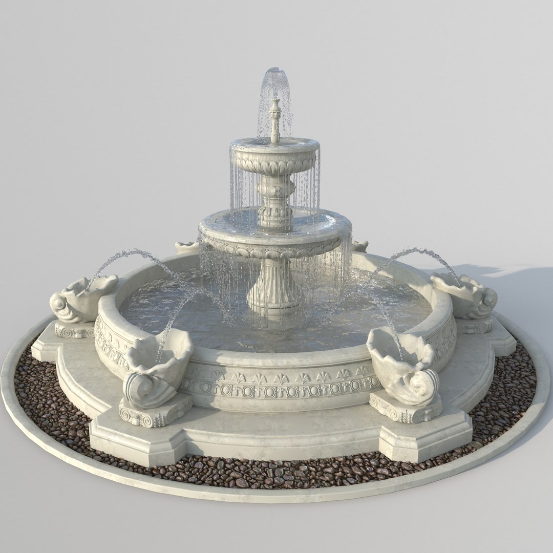 3D Classic Fountain - TurboSquid 1961738
