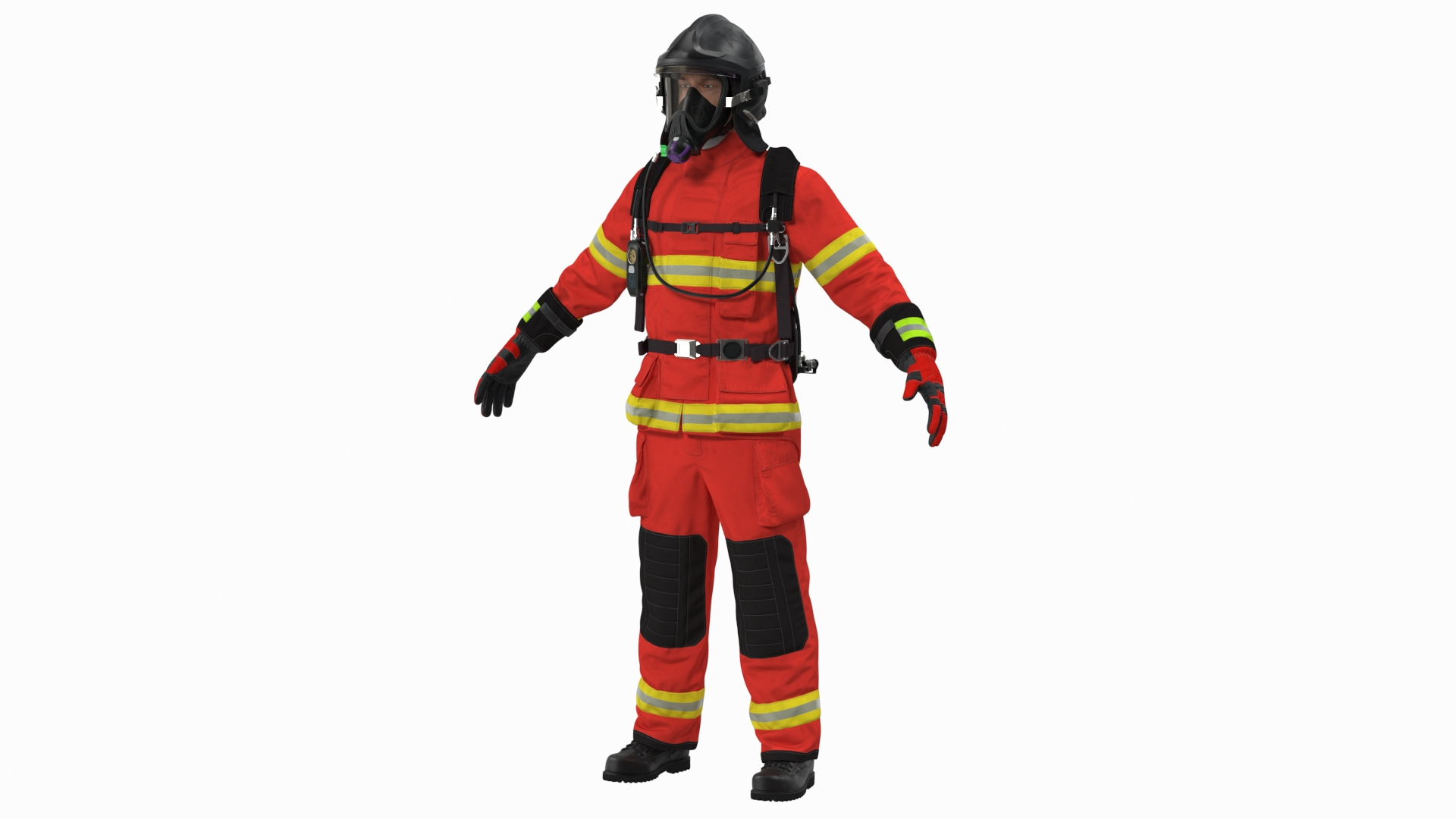 Firefighter Rescuer Rigged For Modo 3D Model - TurboSquid 1724974