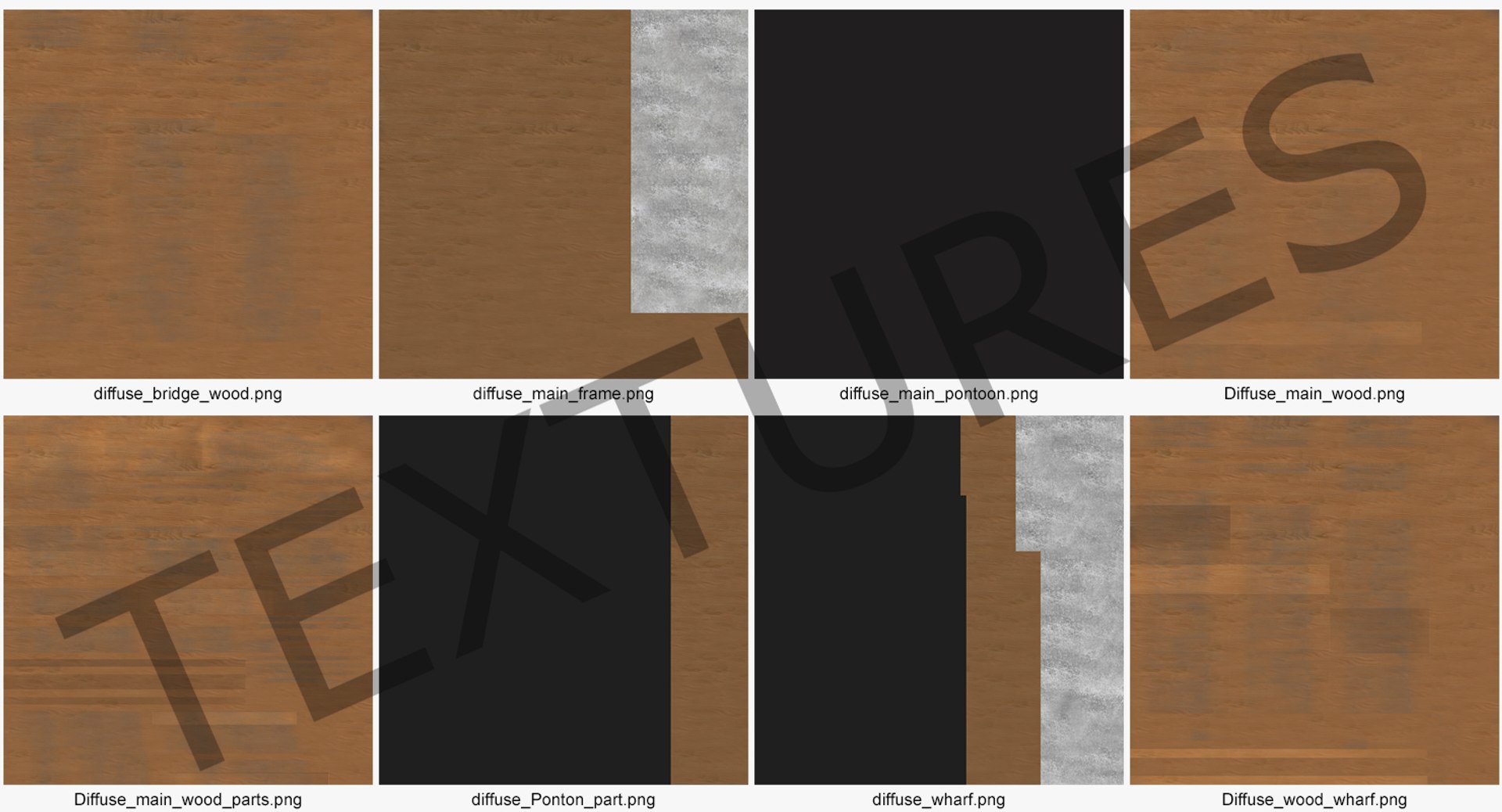 3D Wooden Pontoon Flottant Model - TurboSquid 1344142