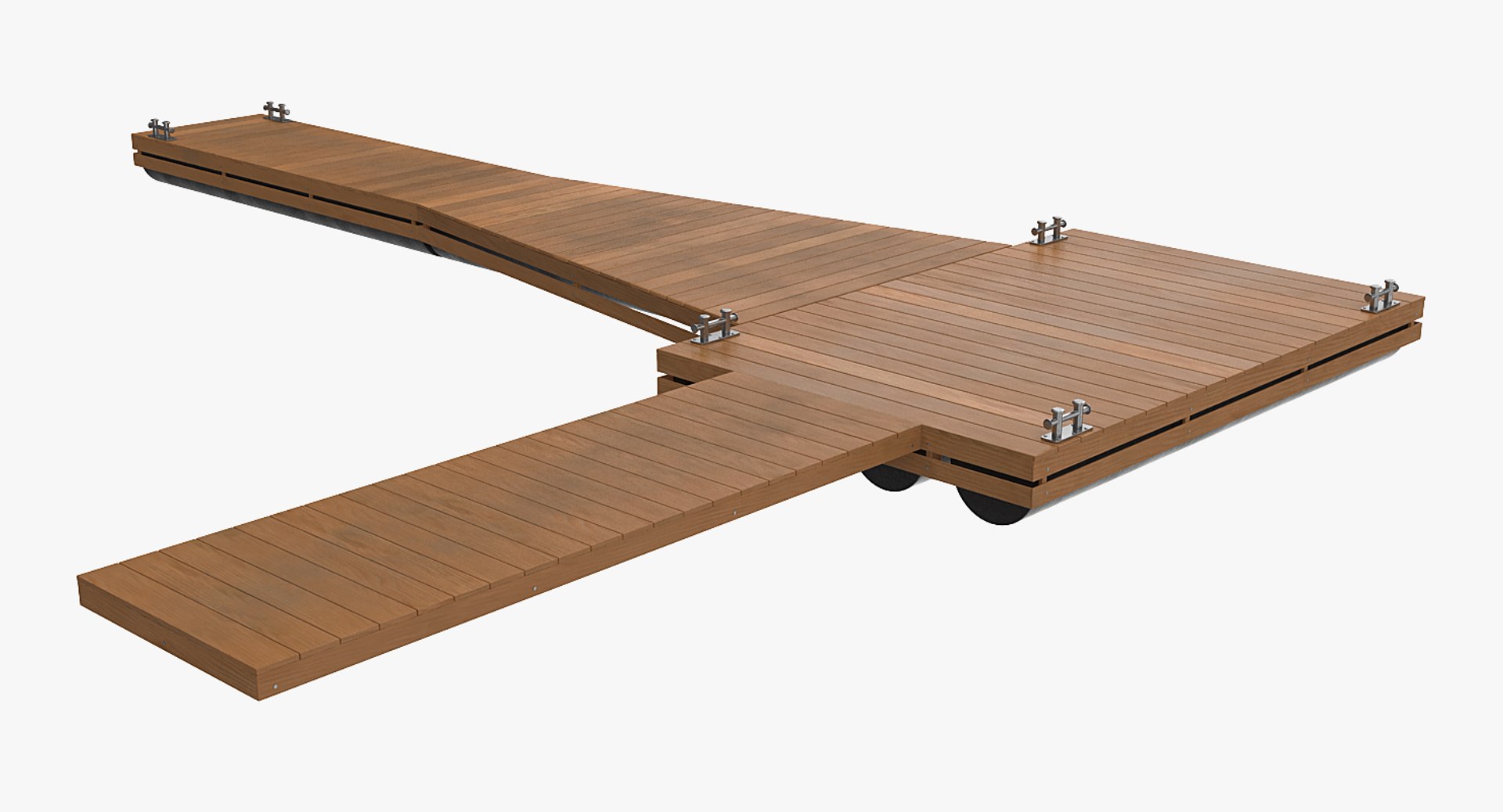 3D Wooden Pontoon Flottant Model - TurboSquid 1344142