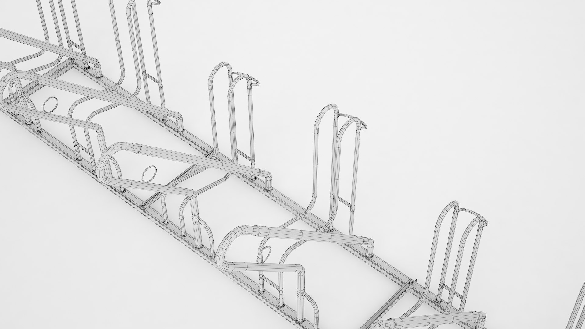 Bicycle Parking Rack 06 3D model - TurboSquid 2163866