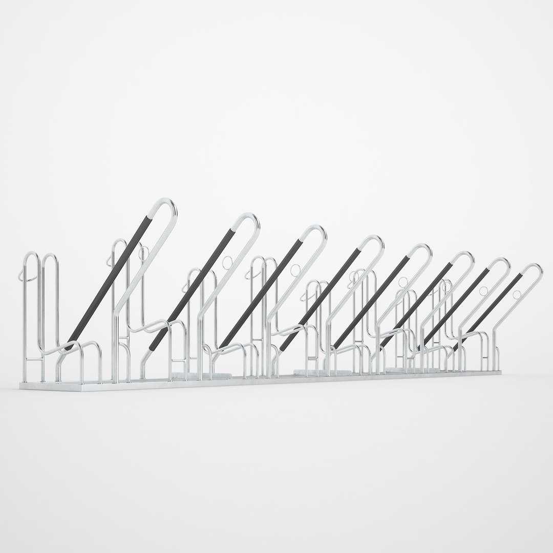 Bicycle Parking Rack 06 3D Model - TurboSquid 2163866