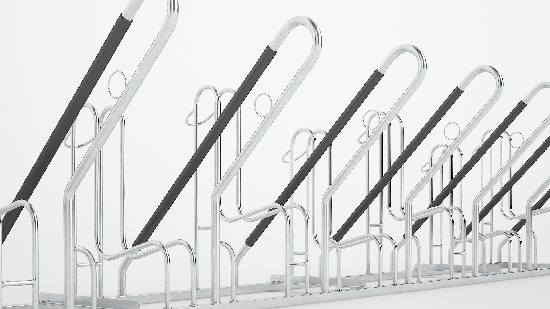 Bicycle Parking Rack 06 3D Model - TurboSquid 2163866