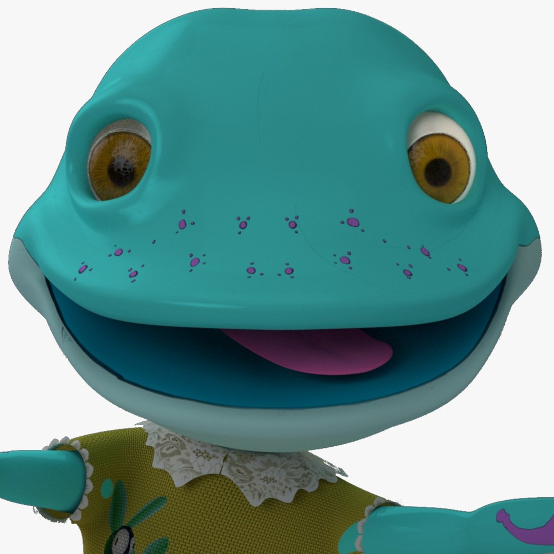 3D Character Cartoon Frog Model - TurboSquid 2124480