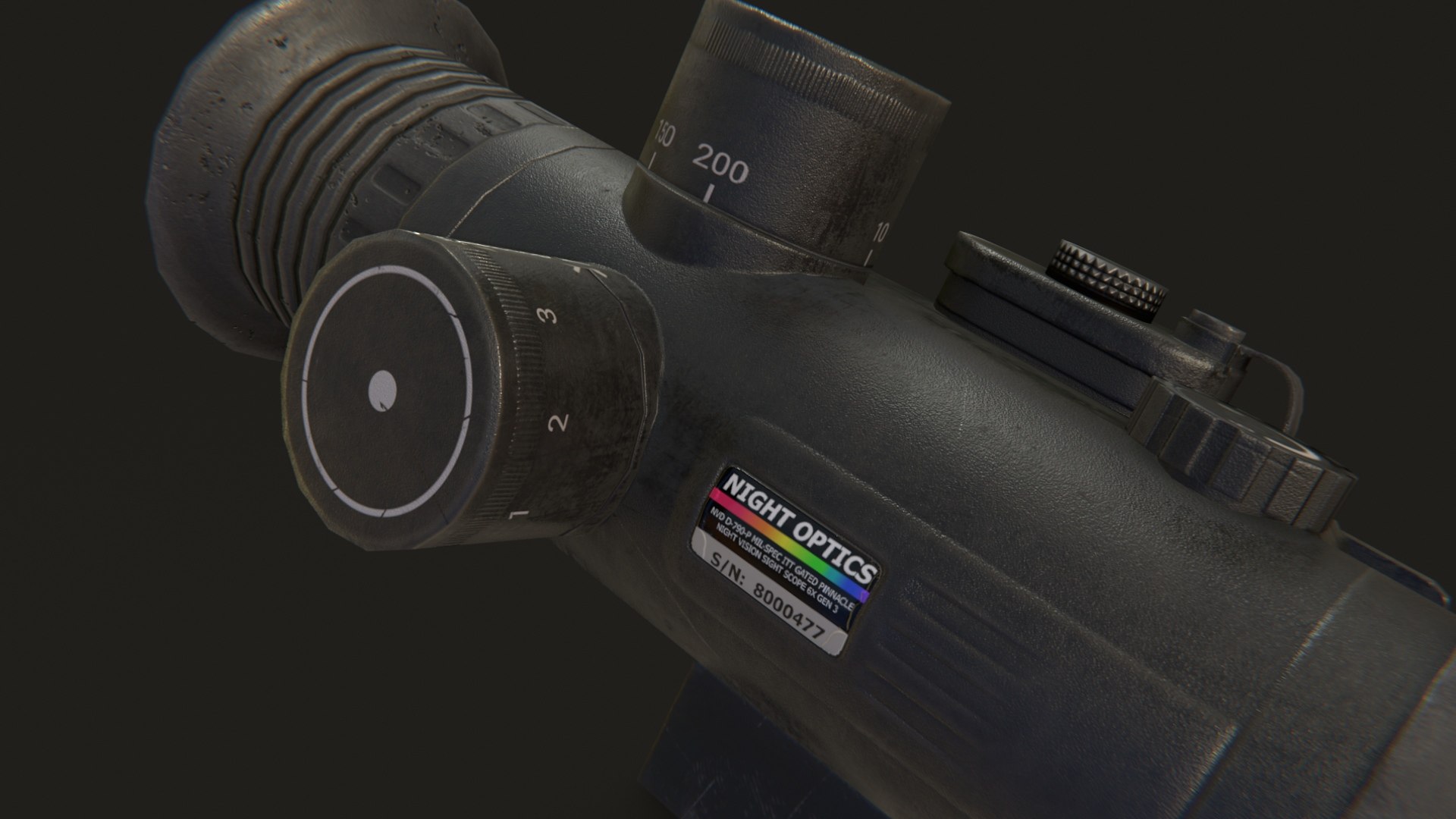 3D Night Vision Scope Model - TurboSquid 1516965