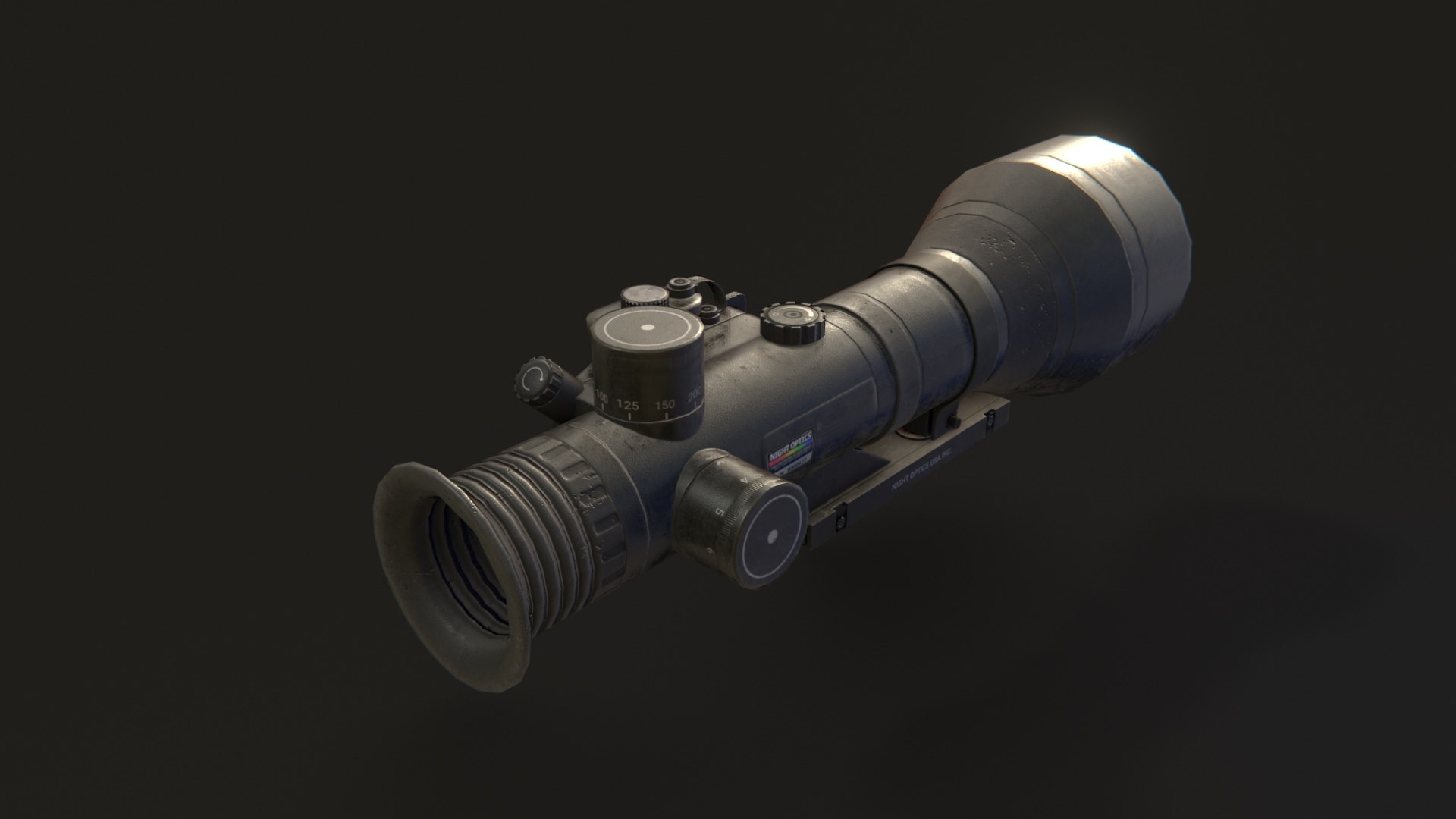 3D Night Vision Scope Model - TurboSquid 1516965