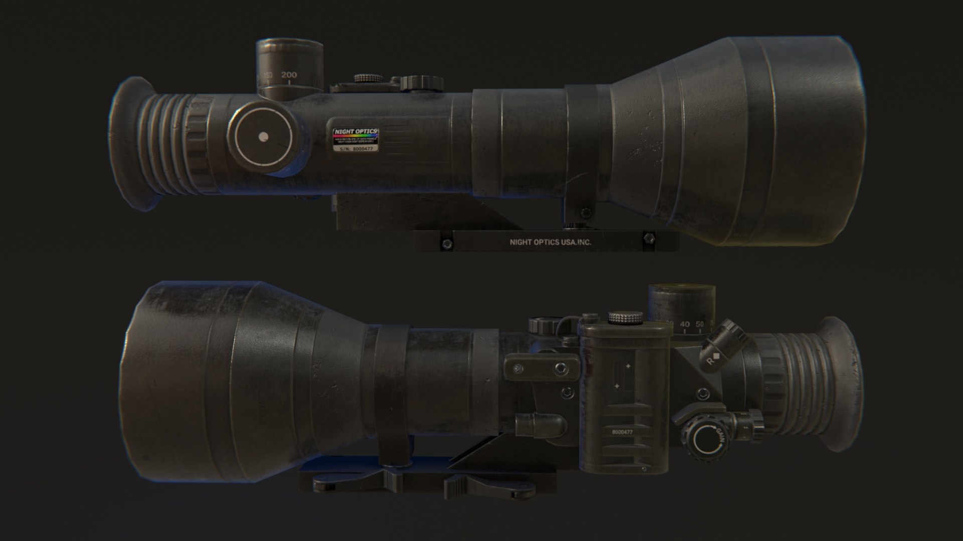 3D Night Vision Scope Model - TurboSquid 1516965