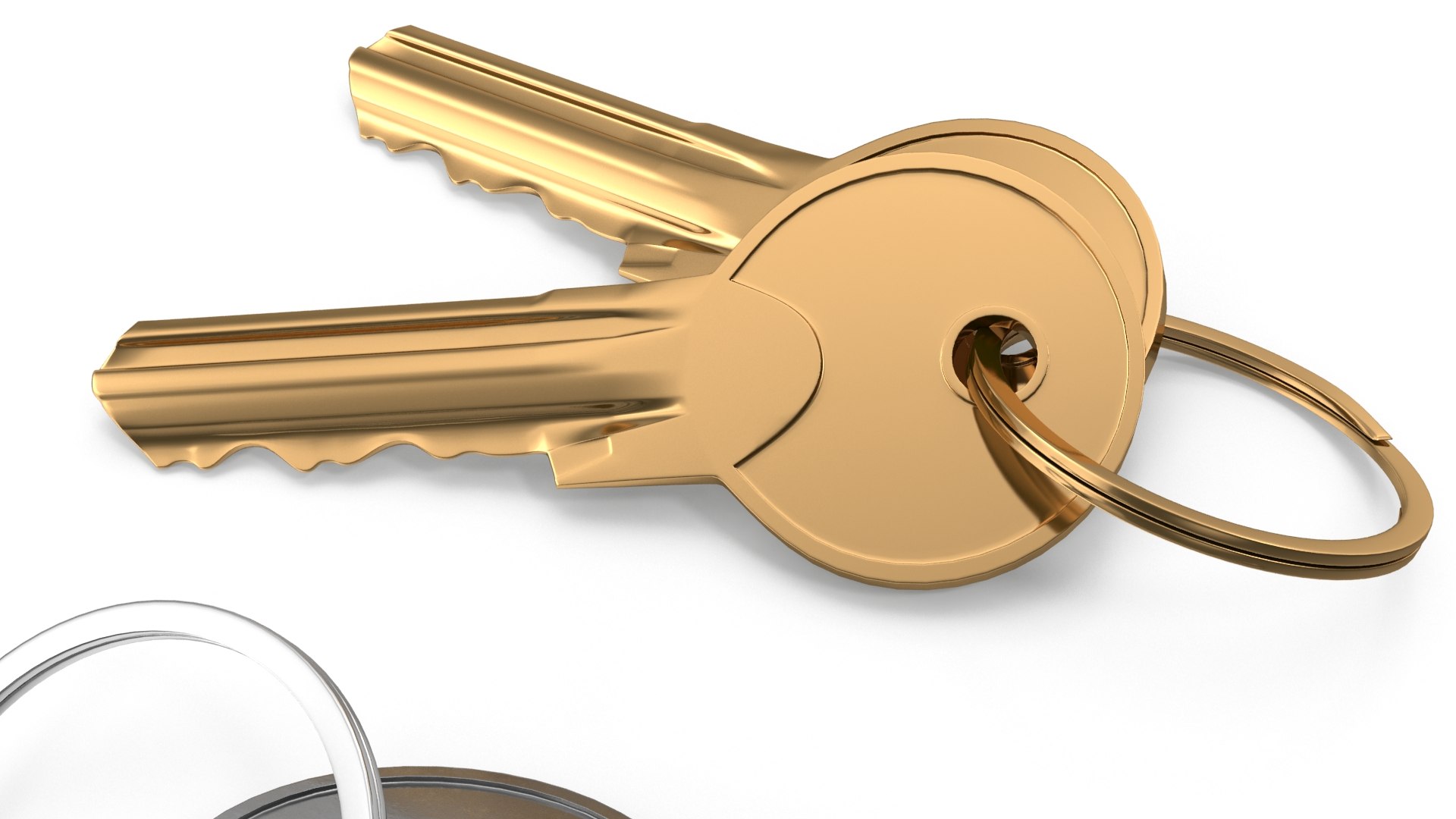 Keys brass 3D model - TurboSquid 1659309