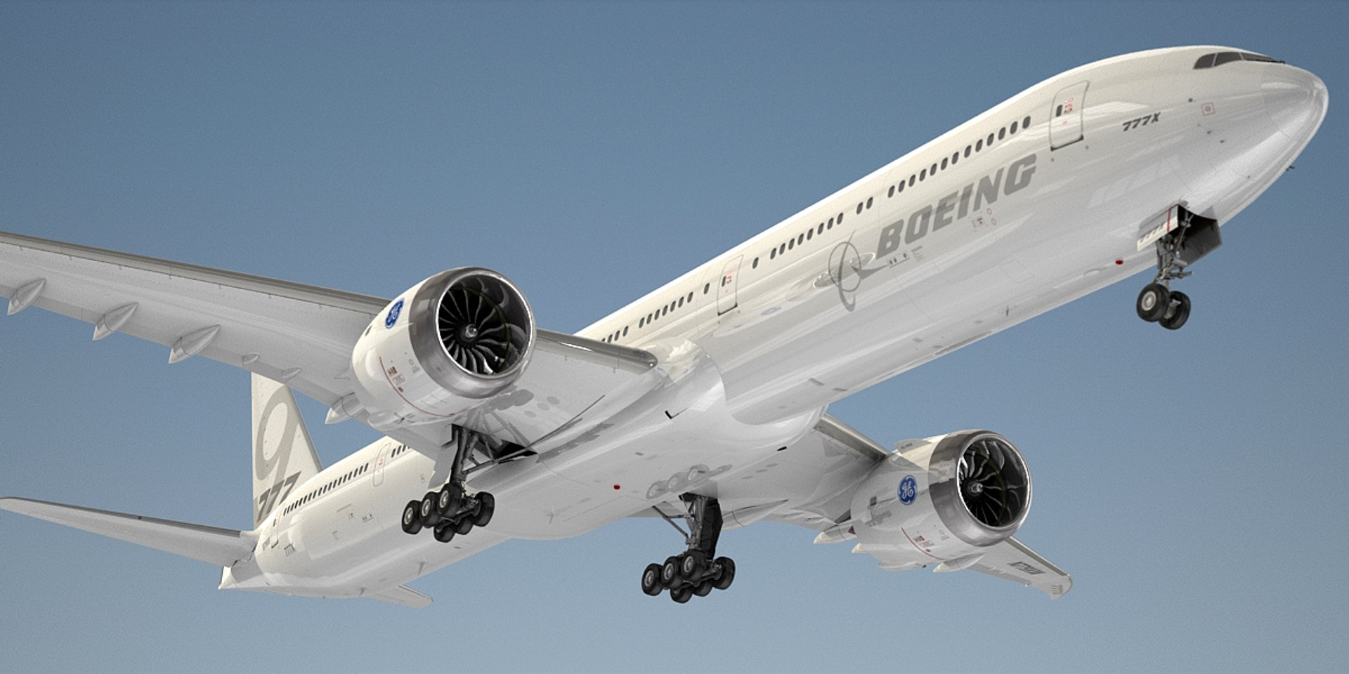3D boeing 777-9 generic white - TurboSquid 1502148