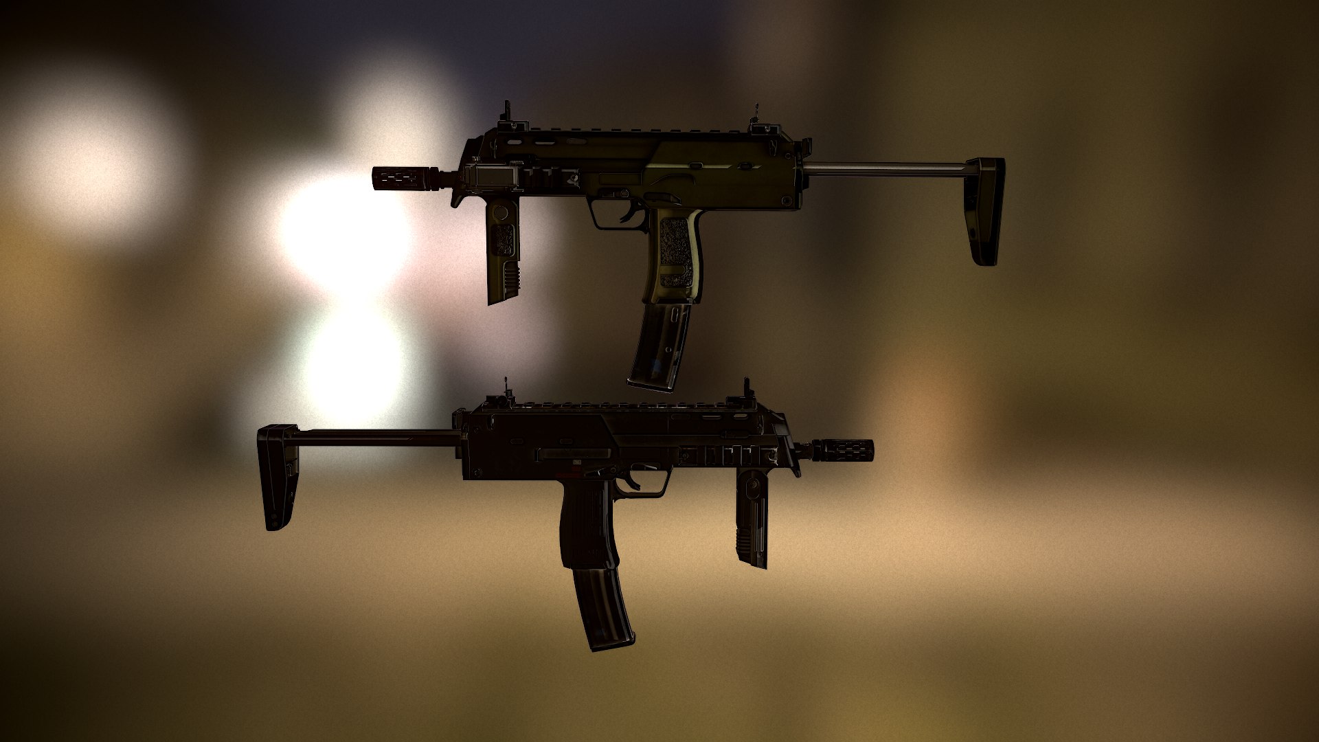 MP7 PBR Low-poly Game-ready 3D Model - TurboSquid 1808913