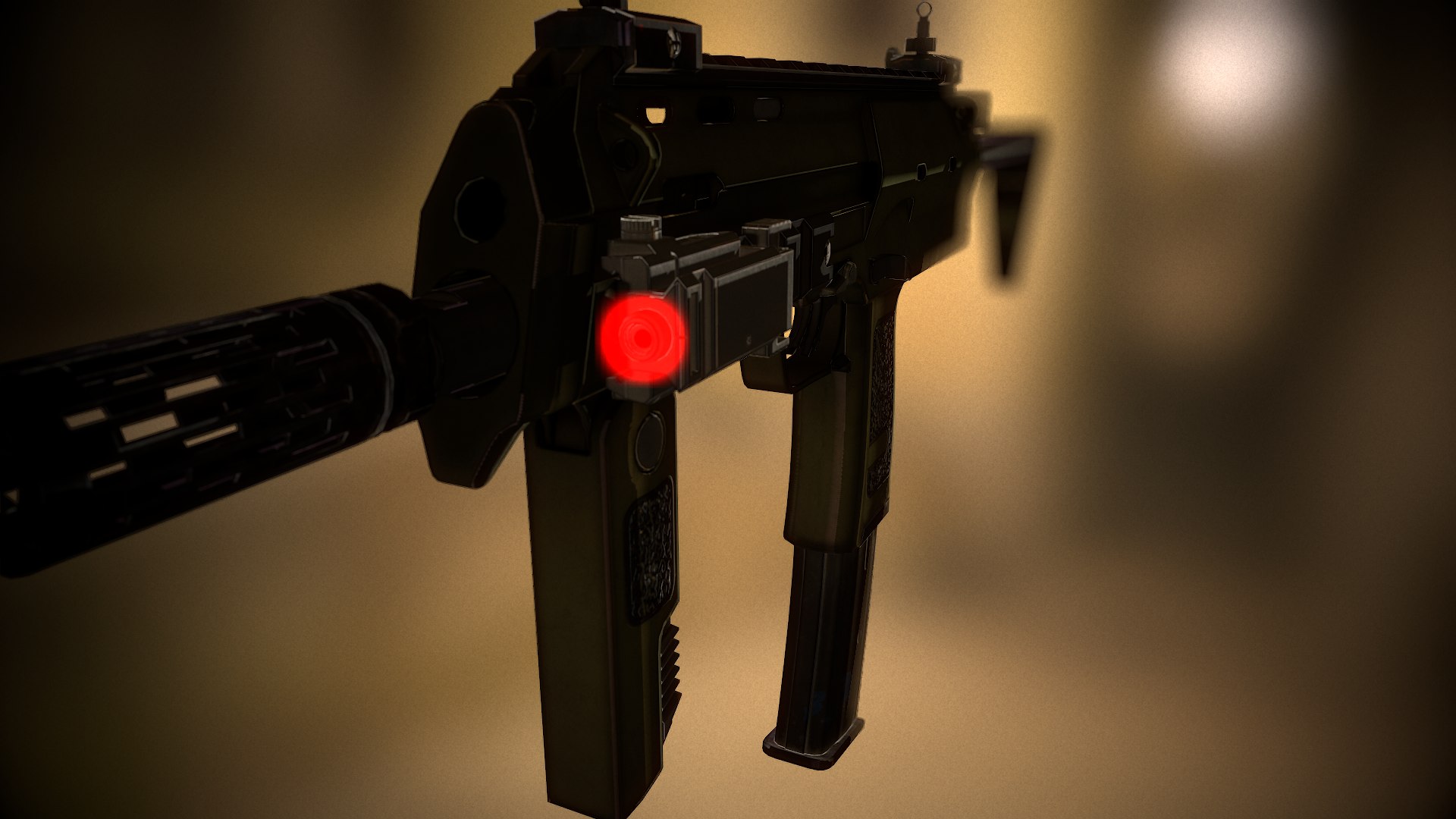 MP7 PBR Low-poly Game-ready 3D Model - TurboSquid 1808913