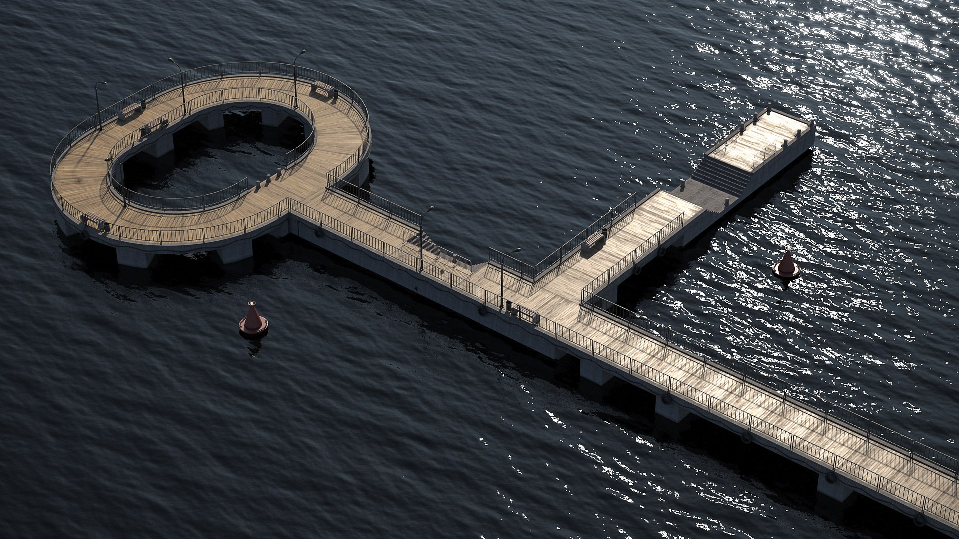 3D Marina For Boats 2022 Model - TurboSquid 1914611