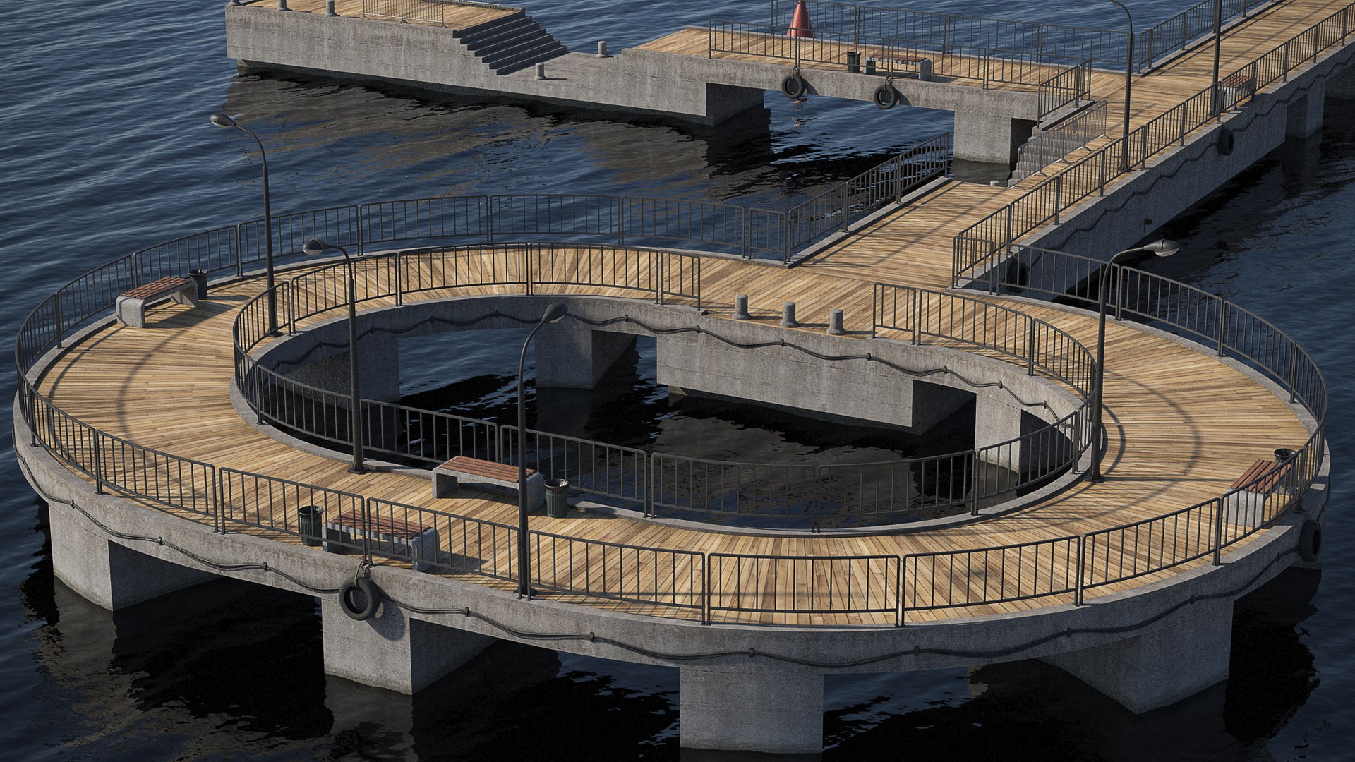 3D Marina For Boats 2022 Model - TurboSquid 1914611