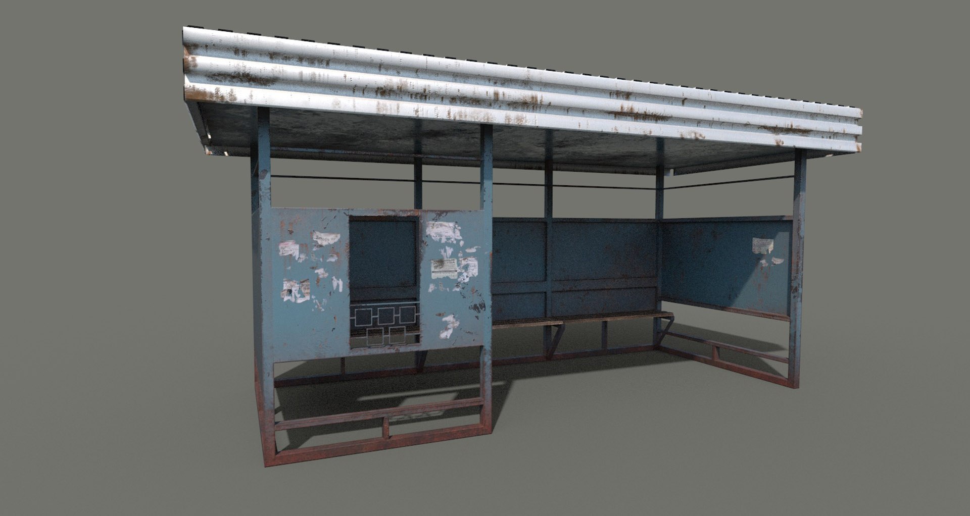 Bus Stop 3D Model - TurboSquid 1626440